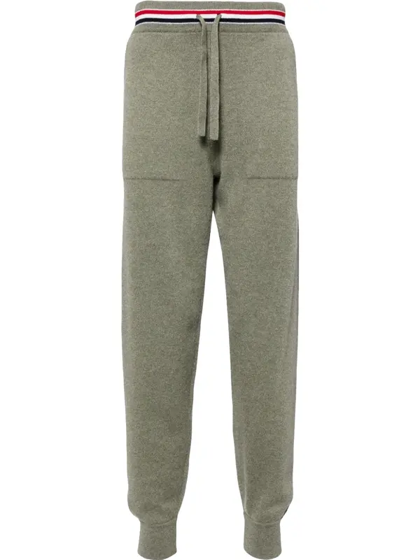 Thom Browne Rwb-stripe Track Pants - Green