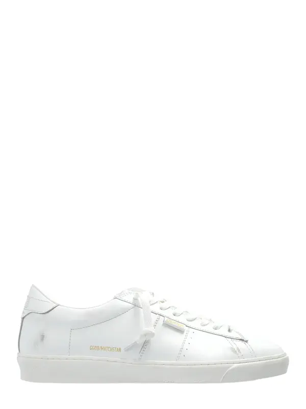Golden Goose Matchstar Leather Sneakers - White