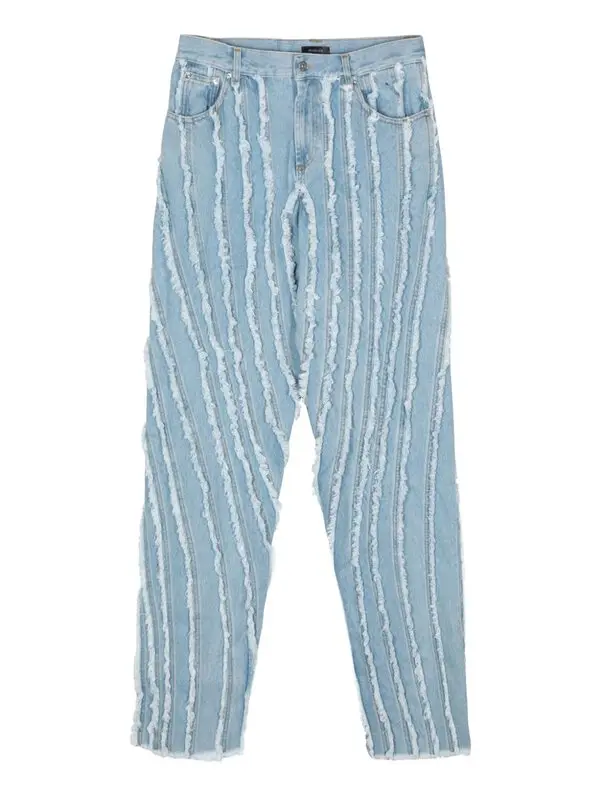 MUGLER Panelled Jeans - Blue