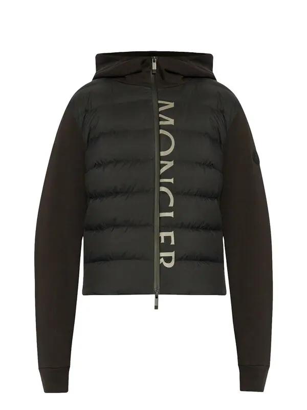 Moncler Logo-print Hooded Padded Jacket - Black
