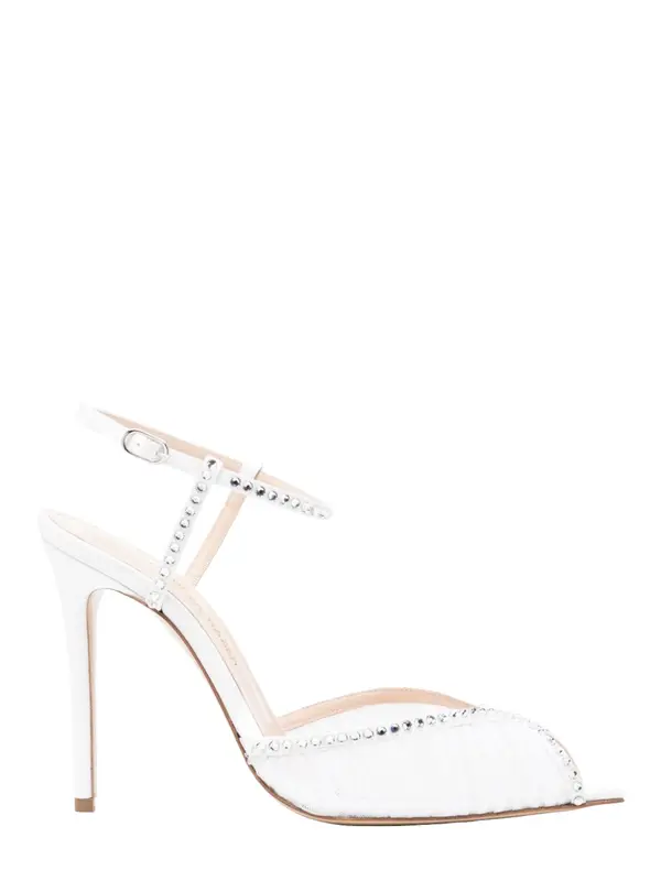 ANDREA WAZEN 105mm Katy Pumps - White