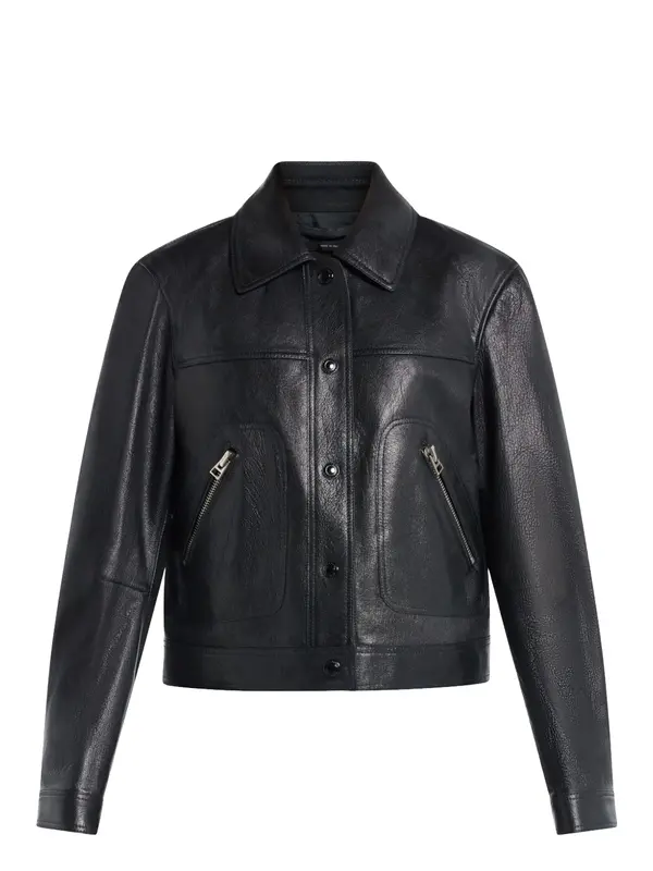 TOM FORD Leather Jacket - Black