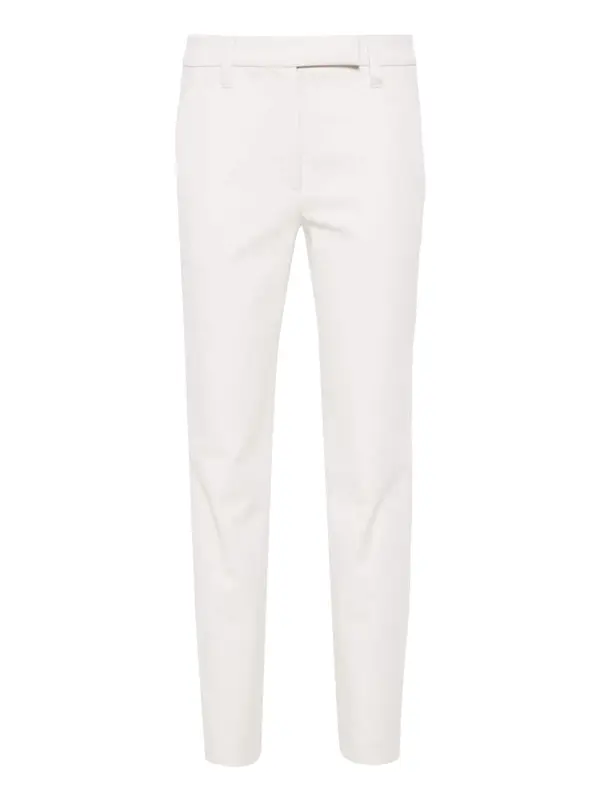 Brunello Cucinelli Cigarette Trousers - White