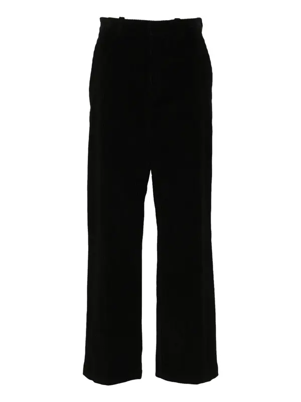 JIL SANDER Corduroy Trousers - Black