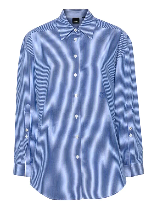 Pinko Logo-embroidered Shirt - Blue