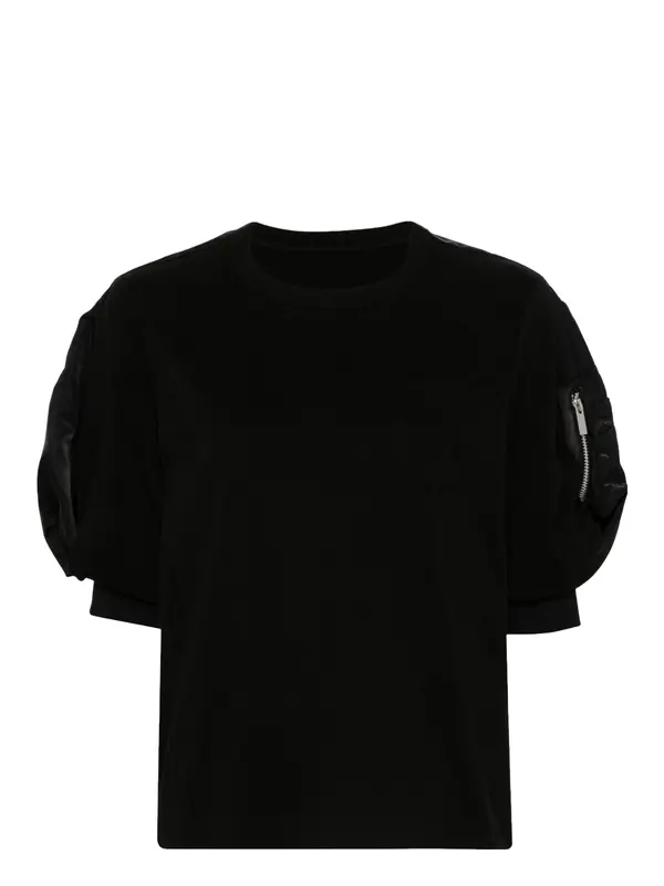 Sacai Cotton Jersey T-shirt - Black