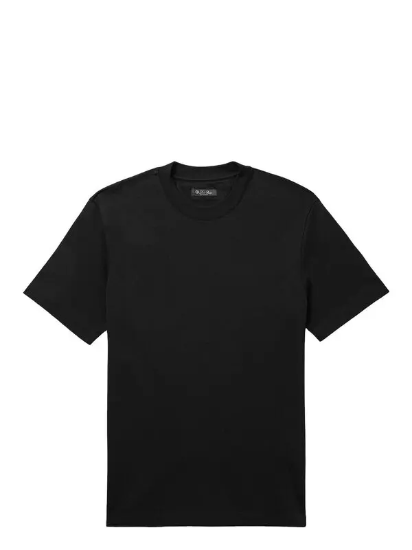 Loro Piana Cotton-jersey T-shirt - Black