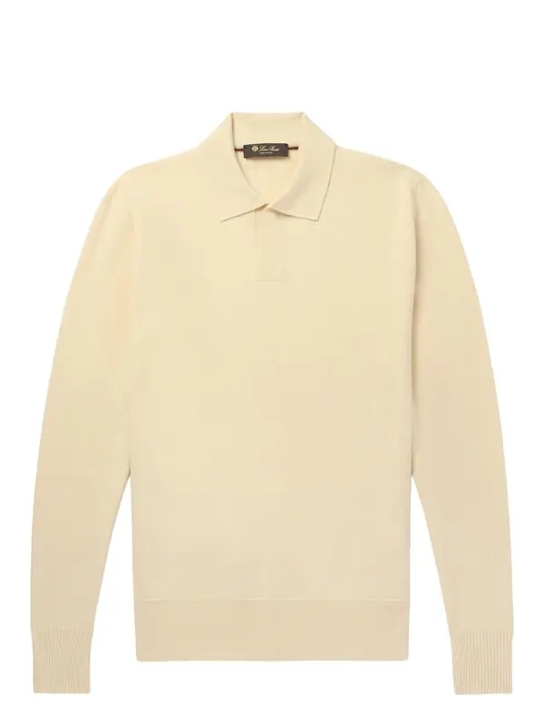Loro Piana Wool Polo Shirt - Neutrals