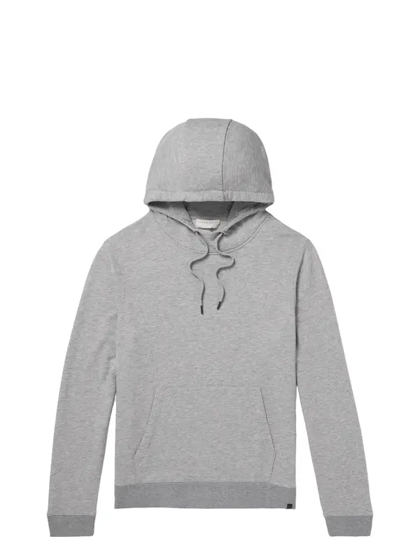 Derek Rose Quinn Cotton And Modal-blend Jersey Hoodie - Gray