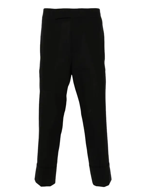 SAPIO Cropped Trousers - Black