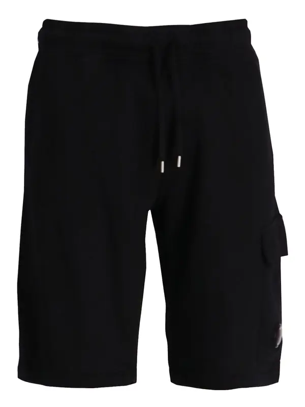 C.P. COMPANY Fleece Track Shorts - Black