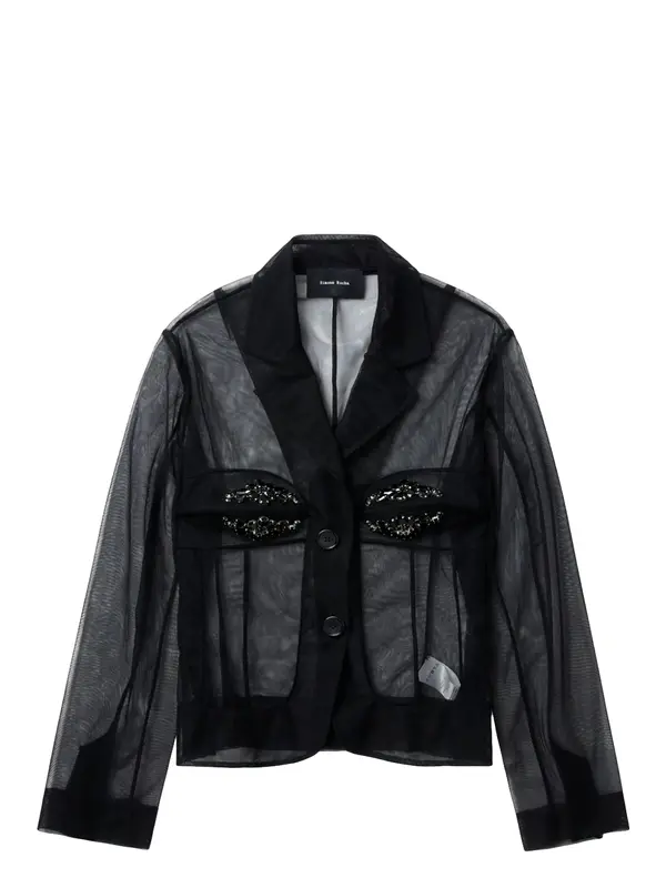 Simone Rocha Crystal-embellished Shirt - Black