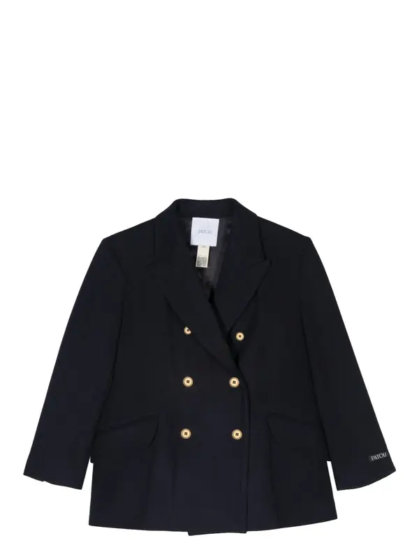 Patou Iconic Double-breasted Blazer - Blue