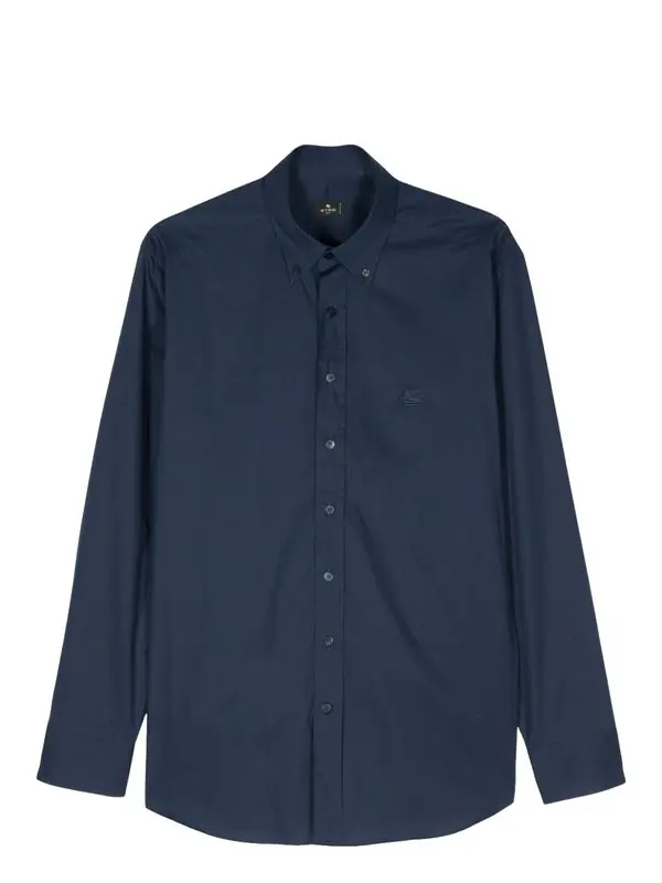 Etro Pegaso-motif Shirt - Blue