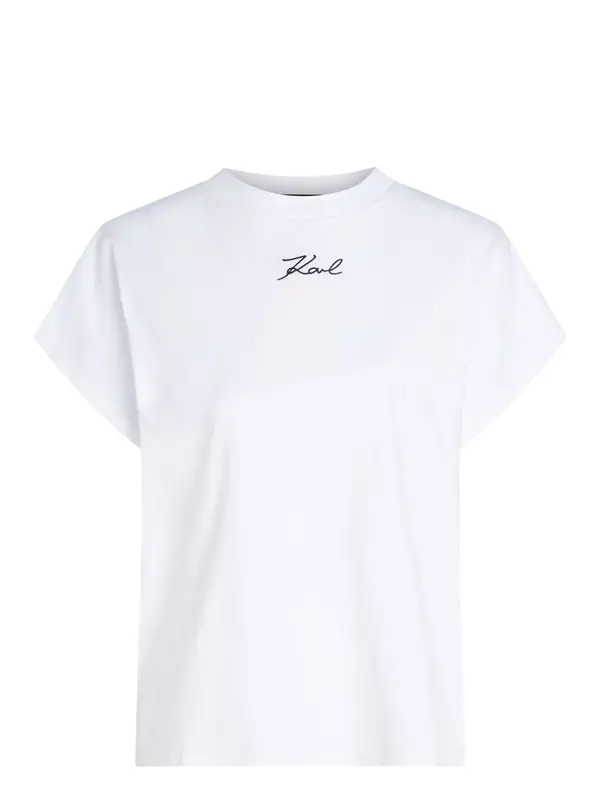 Karl Lagerfeld Signature T-shirt - White