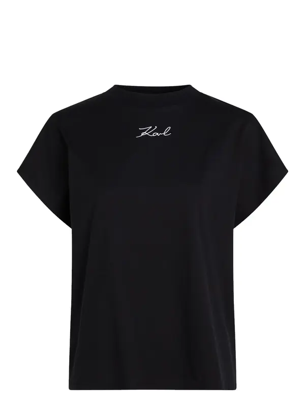 Karl Lagerfeld Signature T-shirt - Black