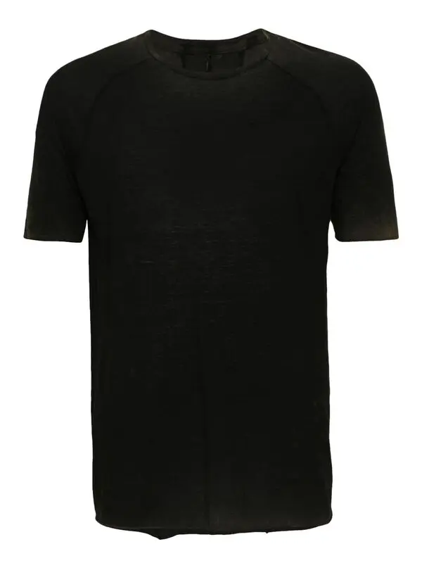 Masnada Bleach-effect T-shirt - Black