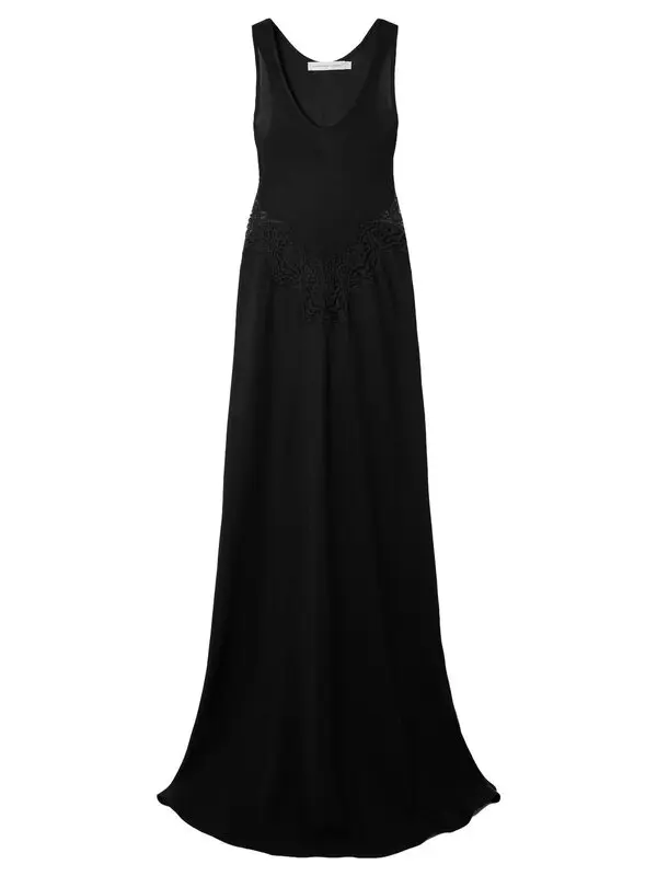Christopher Esber Verna Lace-trimmed Maxi Dress - Black