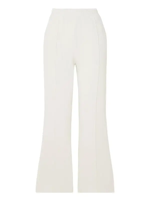 JW Anderson Tech-jersey Flared Track Pants - Cream