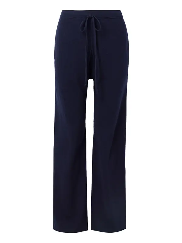 MAISON MARGIELA Wool And Cashmere-blend Track Pants - Blue