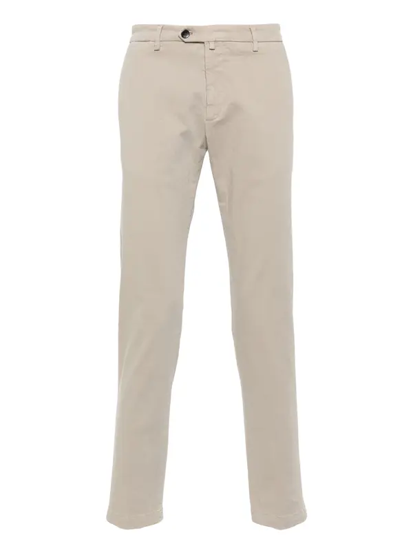 BRIGLIA 1949 Cotton Chino Trousers - Neutrals
