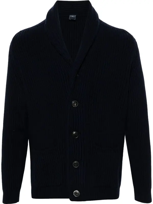 Fedeli Terminillo Cashmere Cardigan - Blue