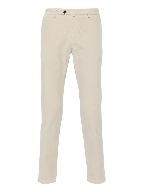 BRIGLIA 1949 Corduroy Chino Trousers - Neutrals