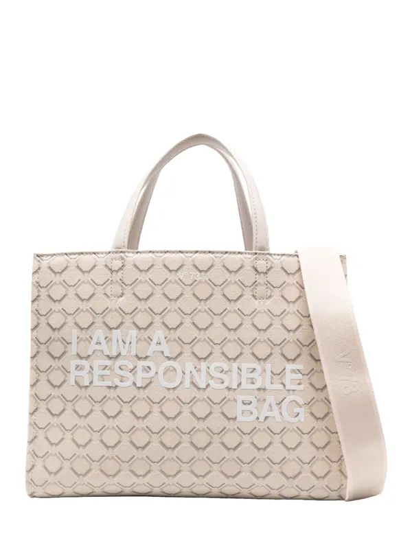 V°73 Responsibility Logo Tote Bag - White
