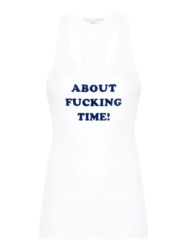 Stella McCartney Slogan-print Tank Top - White