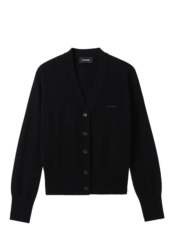 We11Done V-neck Cardigan - Black