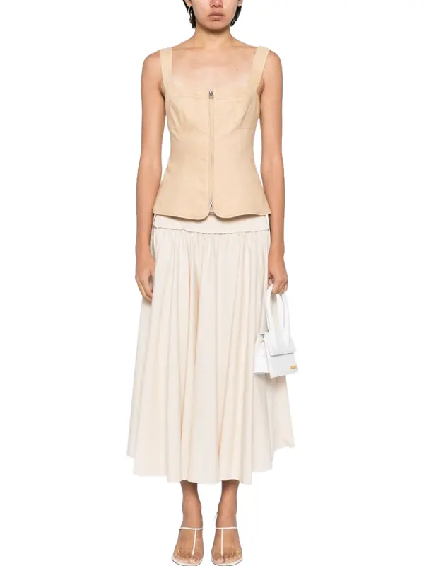 Simkhai Nour Bustier Top - Neutrals