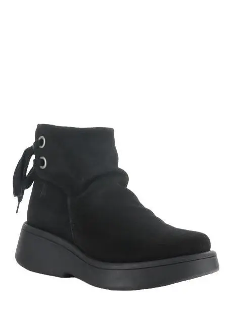 Fly London Mebs Bootie - 003 Black Oil Suede
