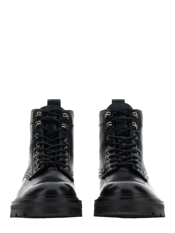 Hogan H673 Combat Boots - Black