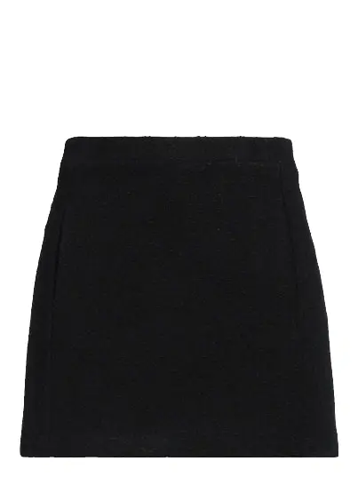 Pinko Mini Flared Bouclé Skirt - Black