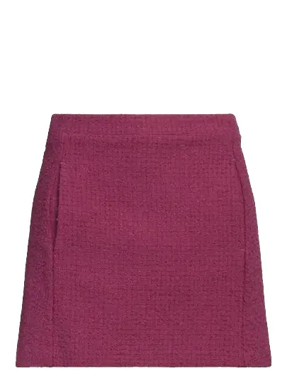 Pinko Mini Flared Bouclé Skirt - Magenta