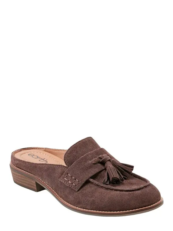 EARTH® Everett Tassel Mule - Dark Brown
