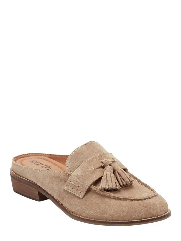 EARTH® Everett Tassel Mule - Dark Natural
