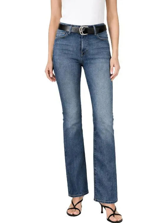 Fidelity Denim Lily High Boot Jeans - Idol Blue