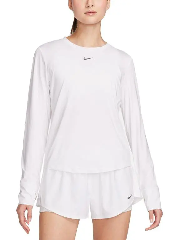 Nike Dri-fit Long-sleeve Training Top - 100 White/black