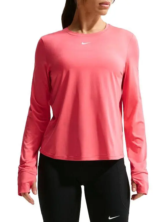 Nike Dri-fit Long-sleeve Training Top - 897 Sea Coral/white