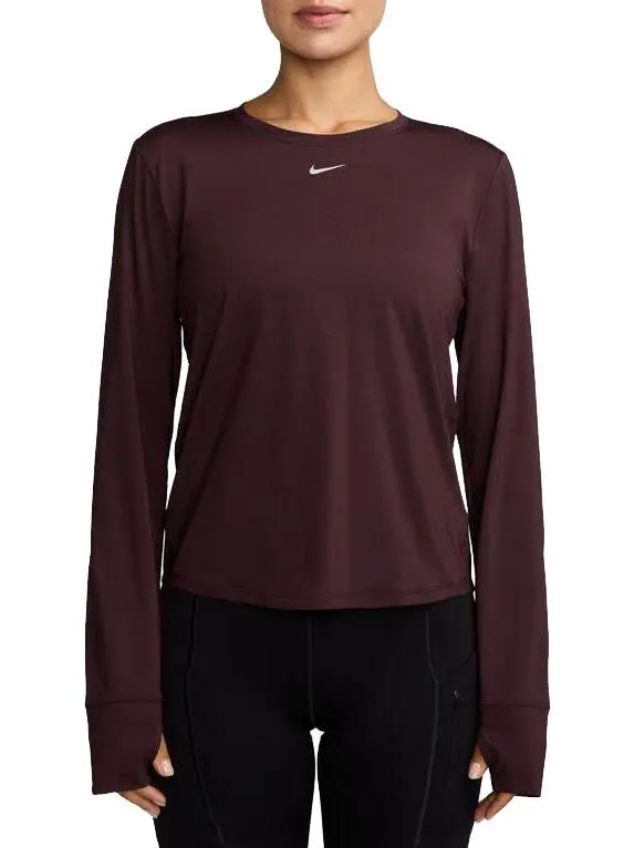 Nike Dri-fit Long-sleeve Training Top - Burgundy Crush