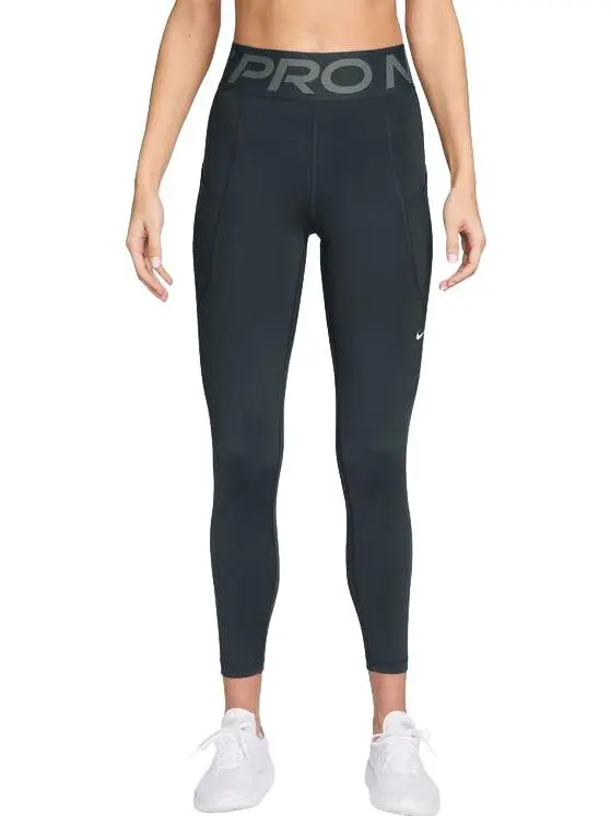 Nike Pro Sculpt High-waisted 7/8 Leggings - 390 Seawd/white