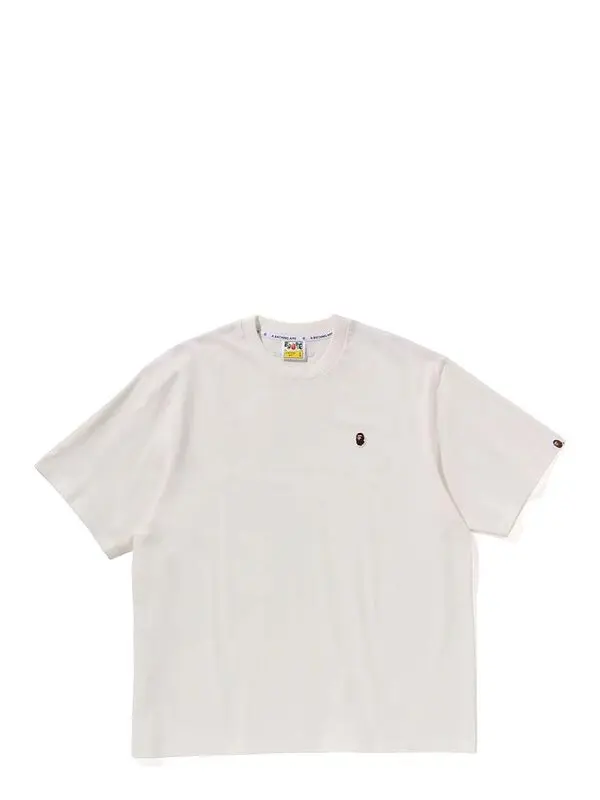 A BATHING APE One Point Relaxed Fit Tee Shirt - Ivory