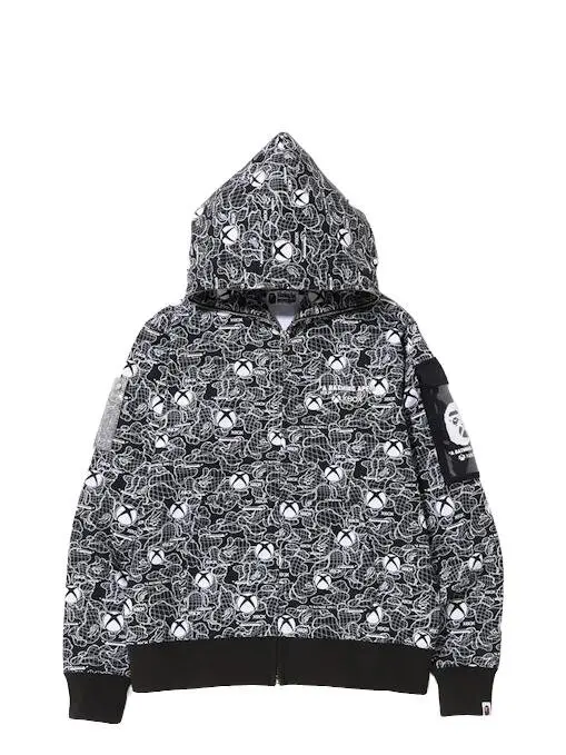 BAPE X Xbox Camo Full Zip Hoodie - Black