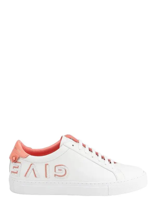 Givenchy Urban Street Low Logo Sneakers - White/flamingo