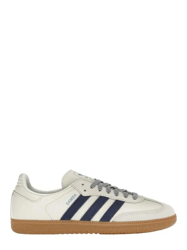 Adidas Samba Low-top Sneakers - Off White/dark Blue/clear Sky