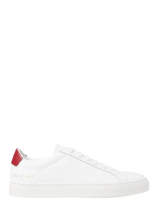 COMMON PROJECTS Achilles Retro Leather Sneakers - White/red