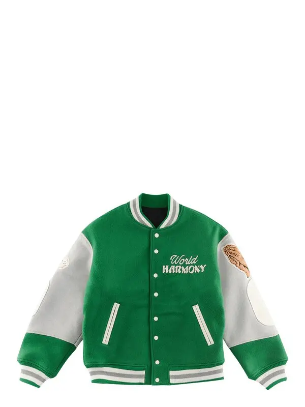 SAINT MXXXXXX Pigeon Varsity Jacket - Green