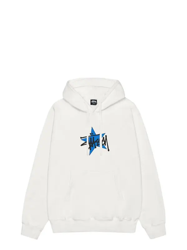 StÜssy Star Hoodie - White