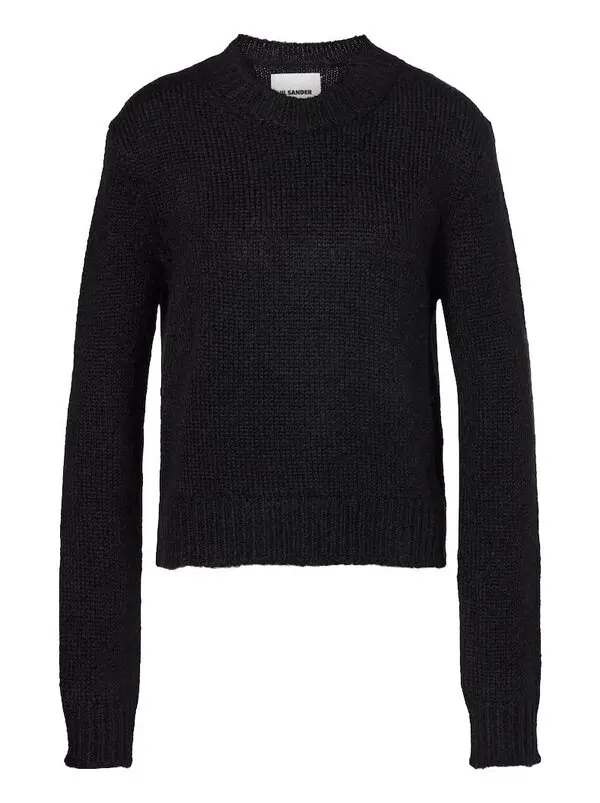 JIL SANDER Wool-blend Sweater - Black